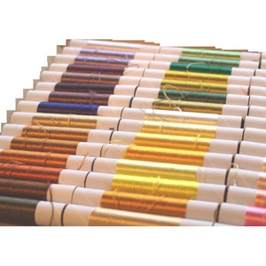 Non-twisted Flat Silk Thread 30/60 Colors Set Kyoto Silk Embroidery ...