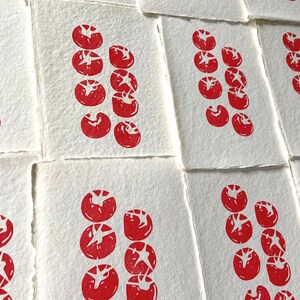 Cherry Tomatoes on the Vine Block Print | Tomatoes Linocut | Produce ...