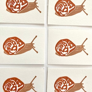 Snail | Original Art | Block Print | Hand Carved | Hand Printed - Etsy