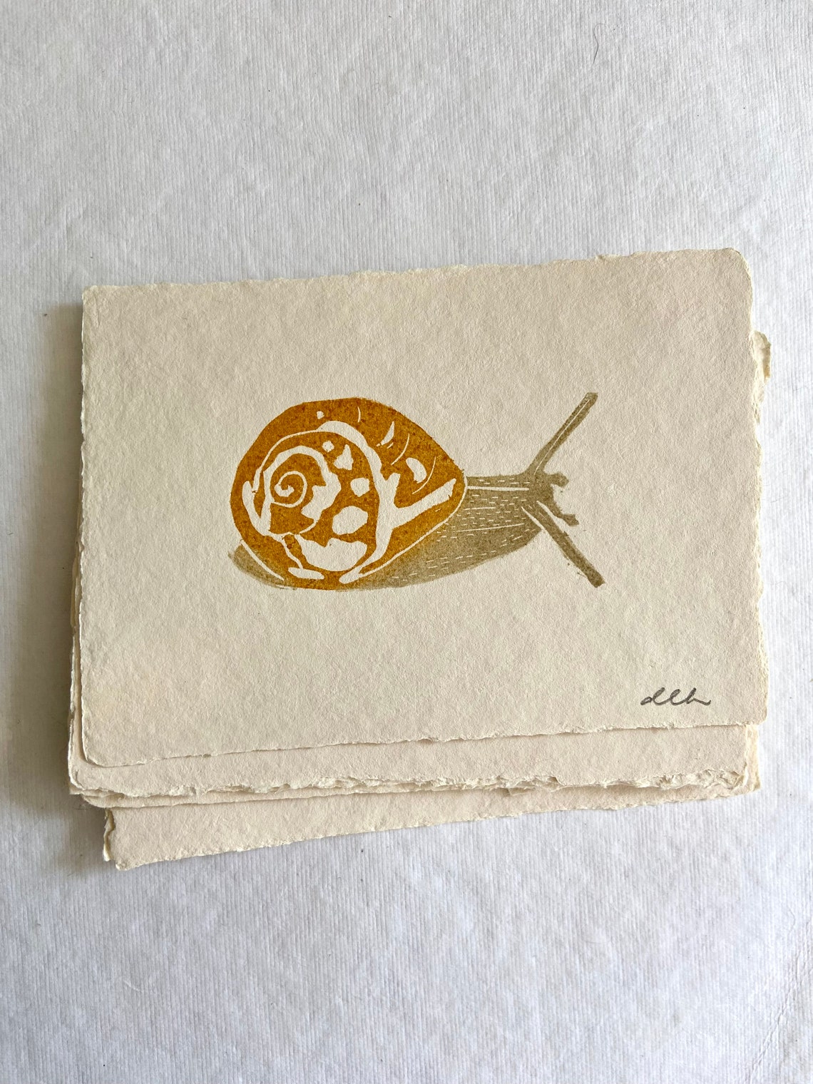 Snail Original Art Block Print Hand Carved Hand - Etsy UK