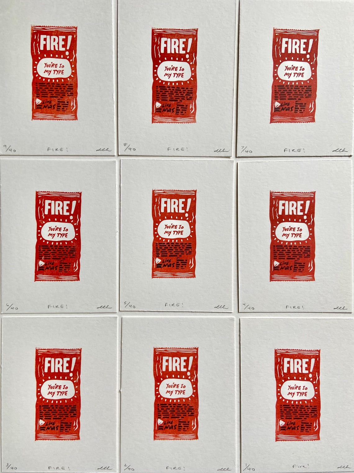 FIRE Taco Bell Block Print. Hot Sauce Packet. Food Wall Art. Kitchen ...