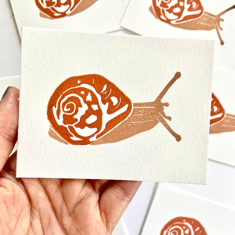 Snail Art Print - Etsy