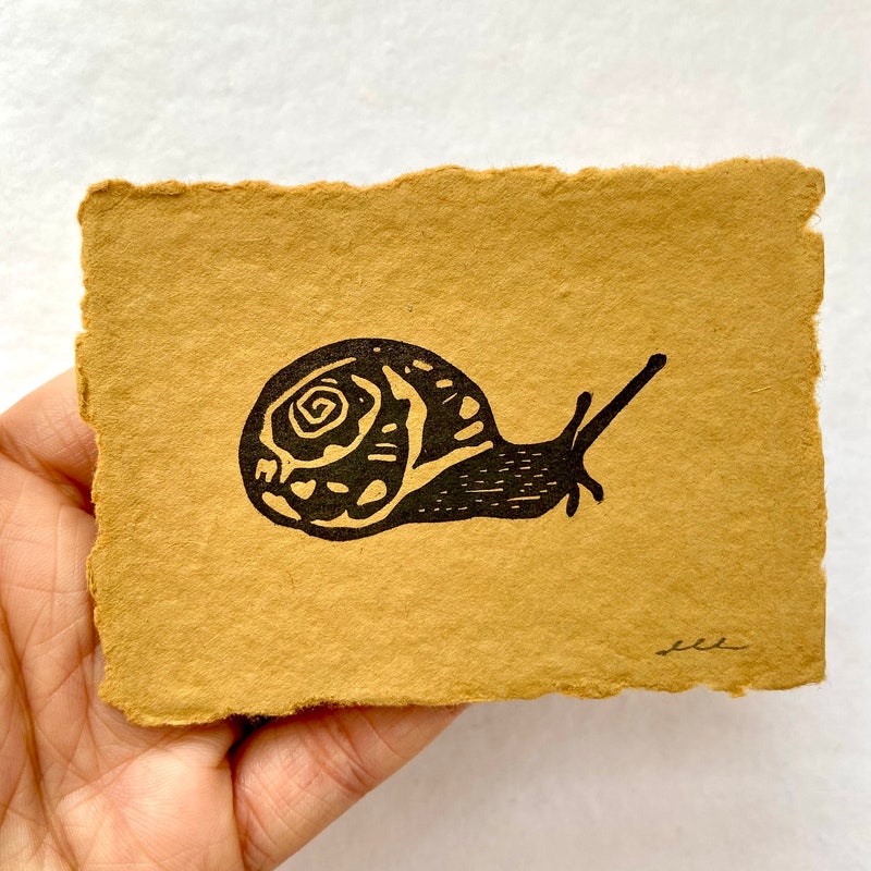 Snail Art Print - Etsy
