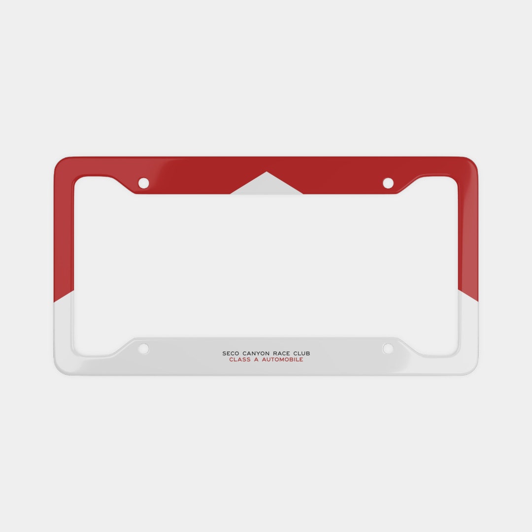 MARLBORO RACING Molded Metal License Plate Frame Mk1 F1 ayrton Senna ...