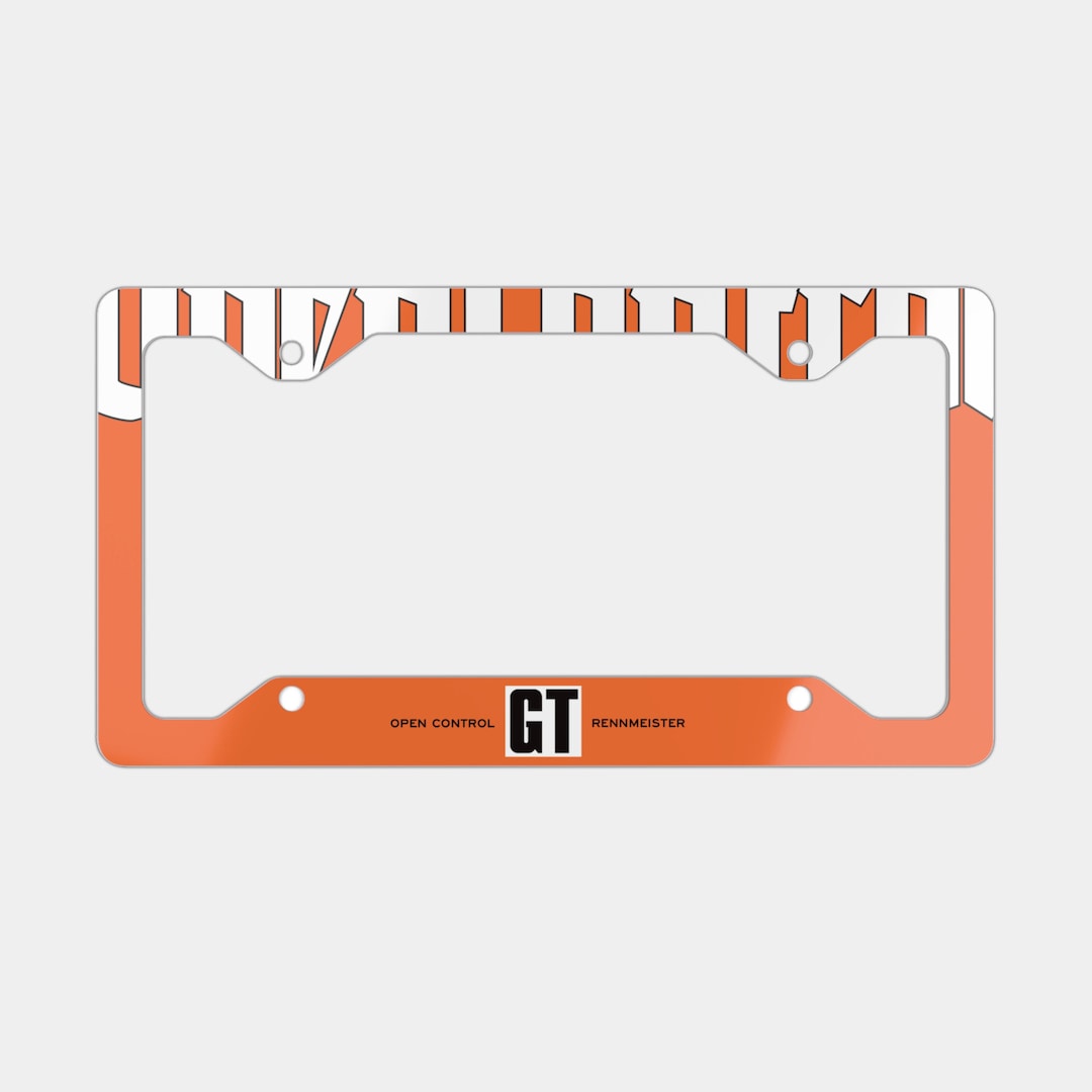 Jagermeiser-racing-inspired GT License Plate Frame - Etsy