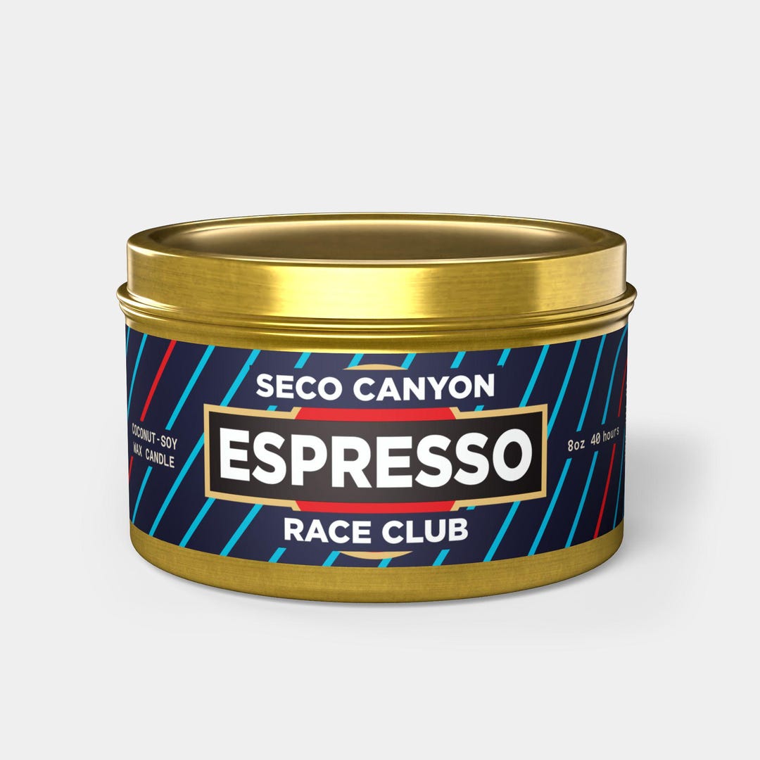 Espresso Martini Racing Candle -- Coffee Scented Coconut-soy Candle in ...