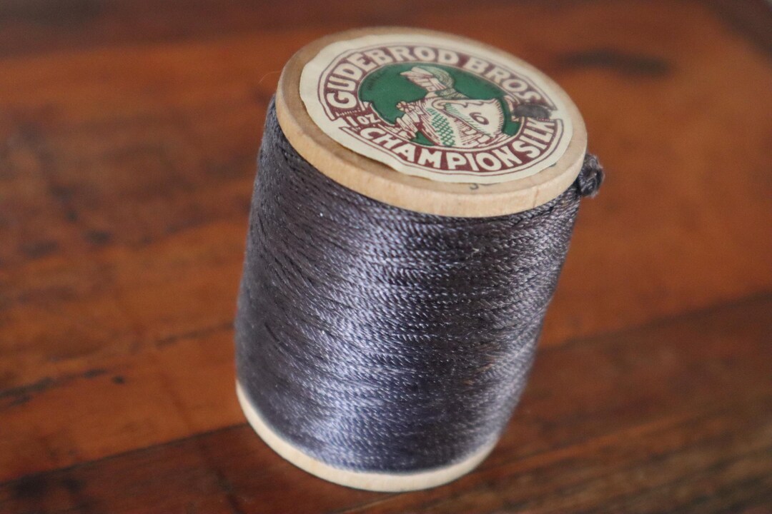 SINGLE Spool of Antique 1920's-30's Gudebrod Pure Dye Buttonhole Silk ...