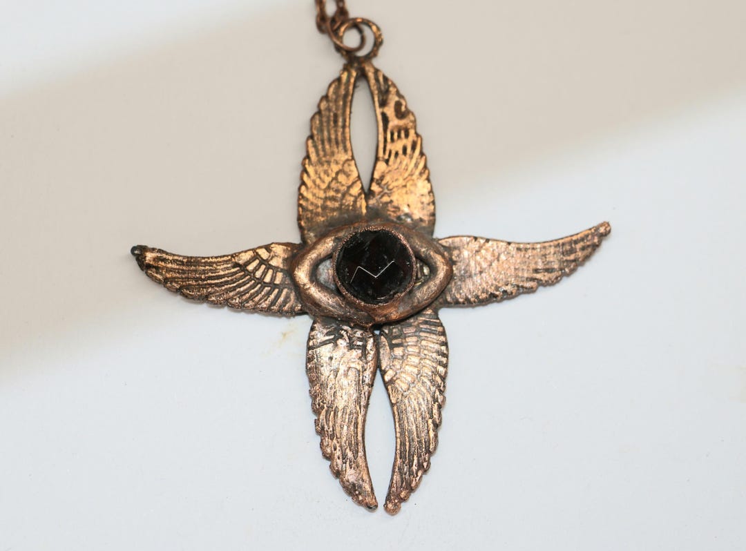 Seraphim Biblically Accurate Angel With Garnet Electroformed Copper ...