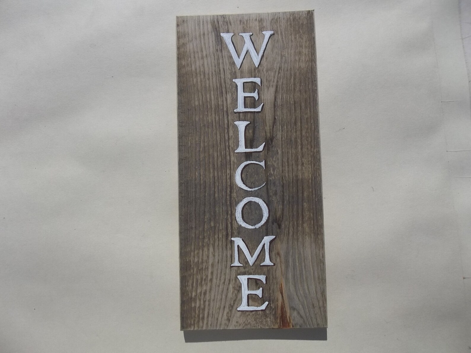 WELCOME SIGN Recovered Wood Weather Proof Paint | Etsy