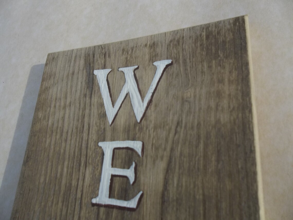 WELCOME SIGN Recovered Wood Weather Proof Paint | Etsy