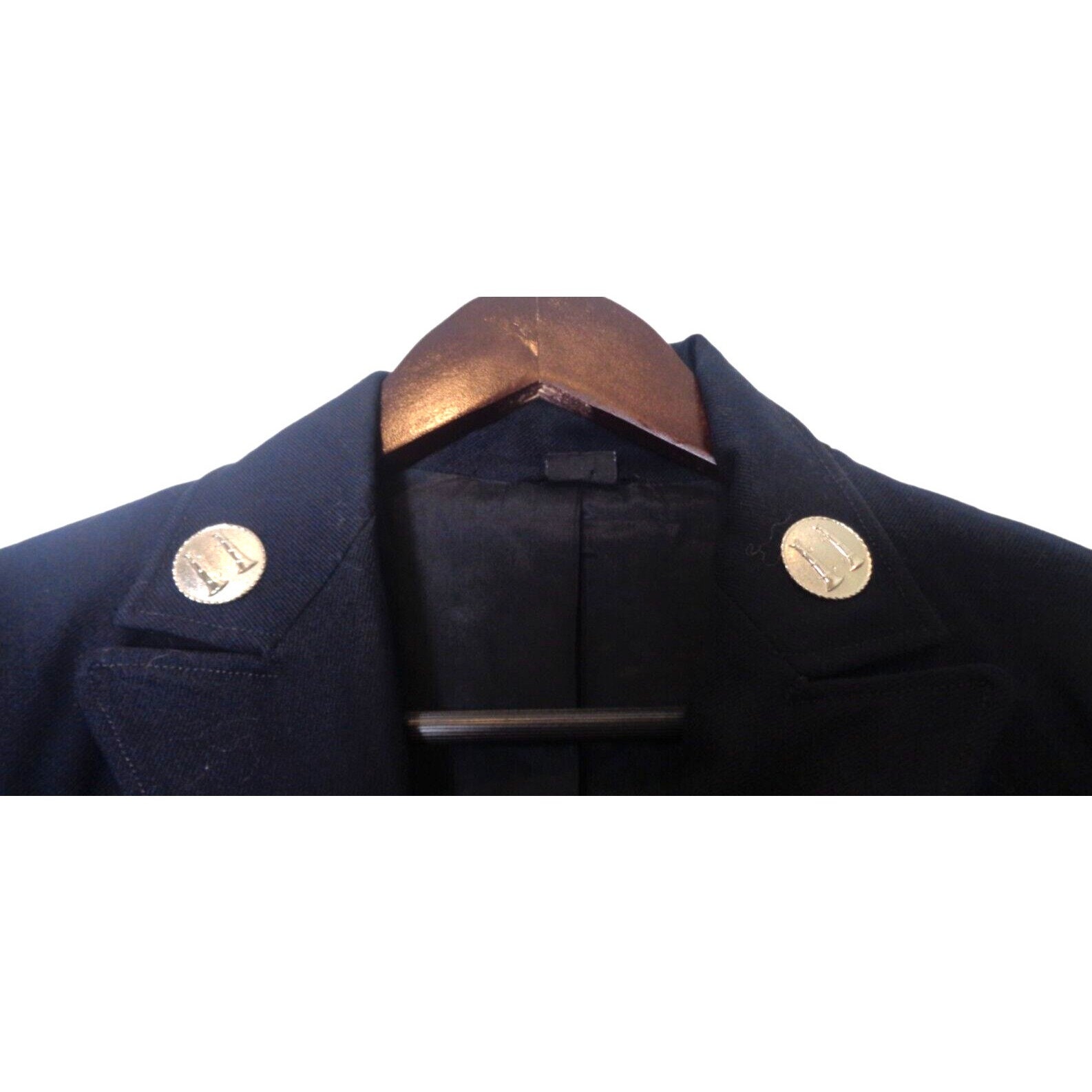 Vintage Harris and Frank 1974 Military Dress Sz 40 Wool Blue Mens ...