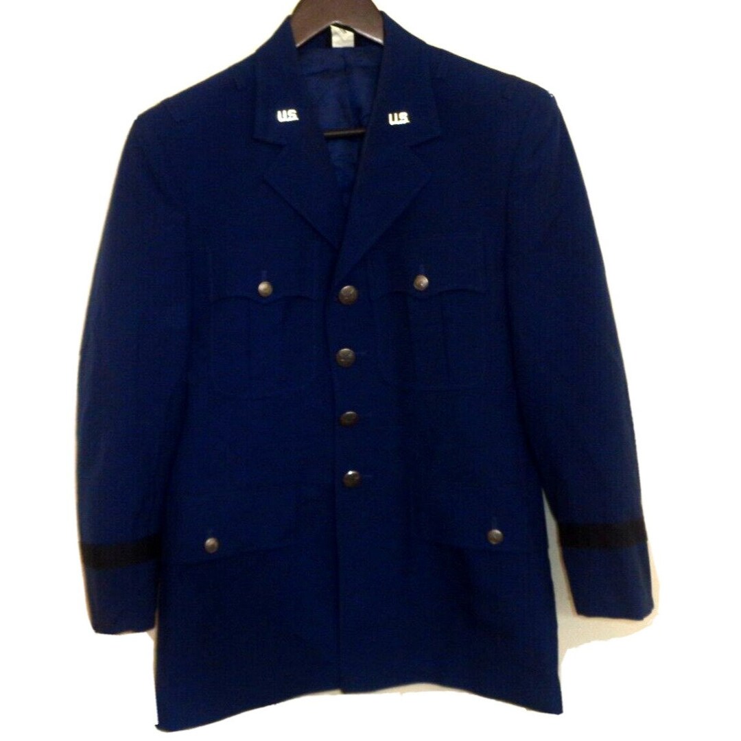 USAF US Air Force Blue Mens Blazer Sz 36R Jacket Flying Cross Uniform ...