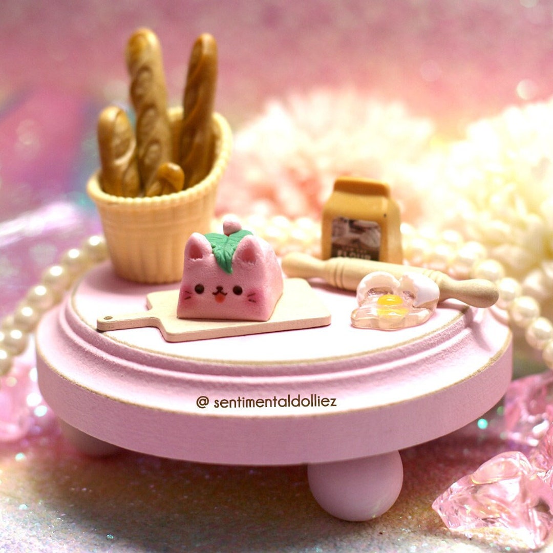 Pink Mochi Cat Keycap - Artisan Key Cap - Cute Keycap - Kawaii Keycaps ...