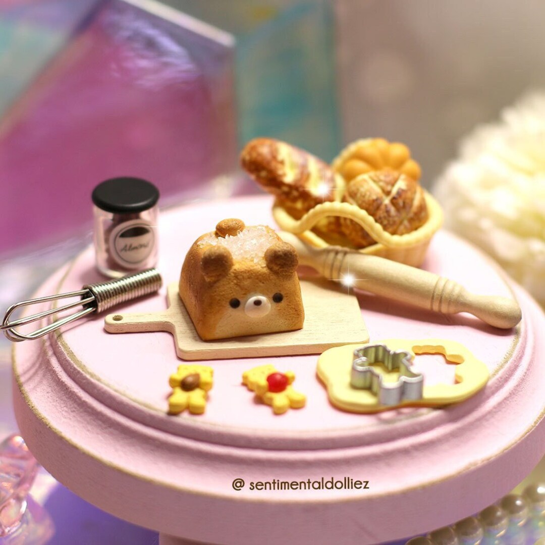 Bread Sugar Coated Bear Artisan Keycap - Kawaii Bear- Keyboard Accessories - Bear Keycaps - Cute ...