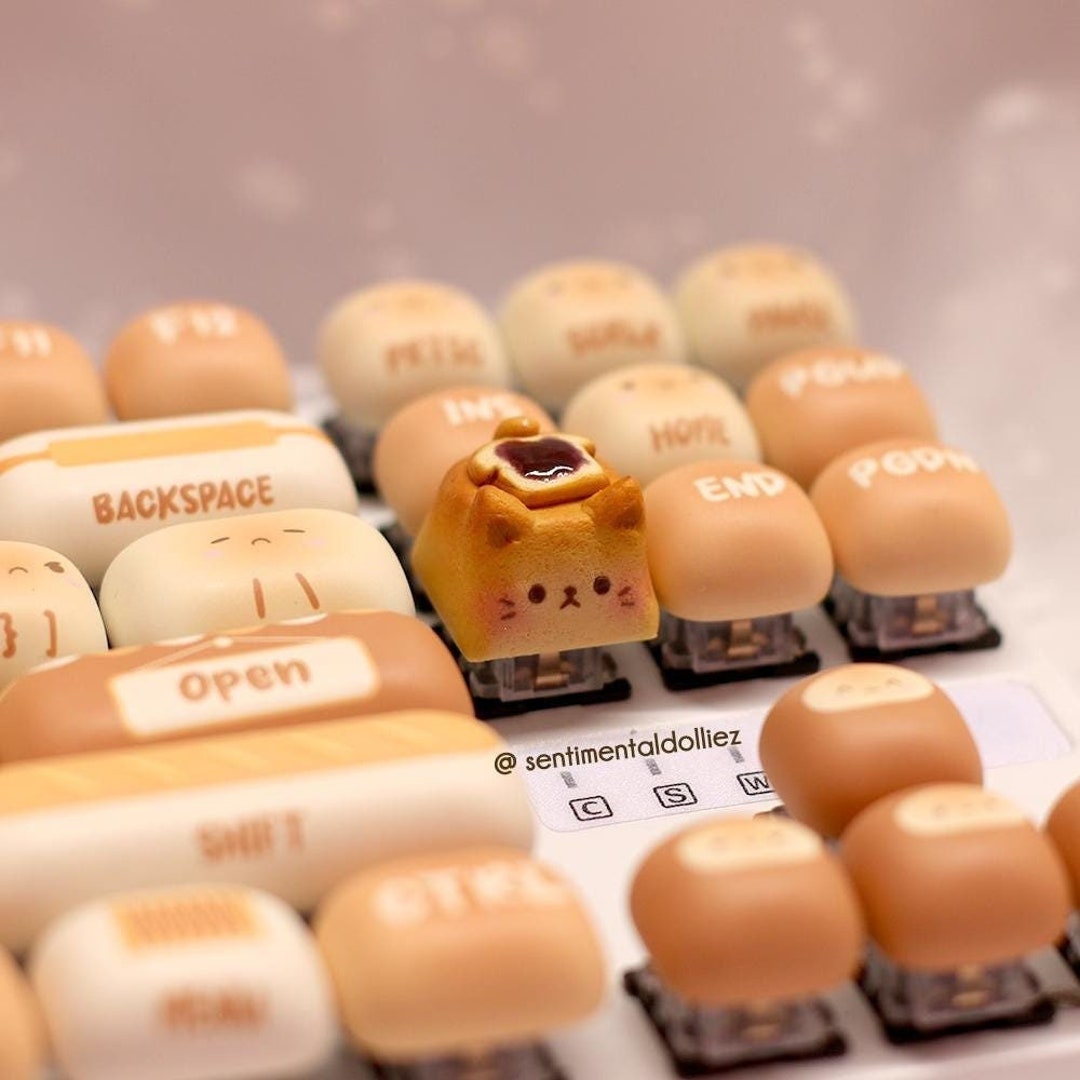 Grapes Jelly Cat Artisan Keycap - Kawaii Cat - Artisan Key Cap - Cute ...