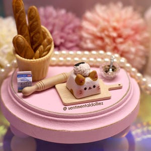 Onigiri Orange Cat - White and Orange Cat - Kawaii Cat - Artisan Key ...