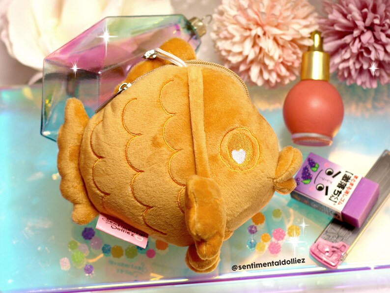 Taiyaki Plush Coin Purse: Kawaii Fish Bag - Etsy