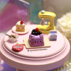 Taro Milk Tea Key Caps - Purple Boba Cat Key Caps - Boba Tea Key Caps ...