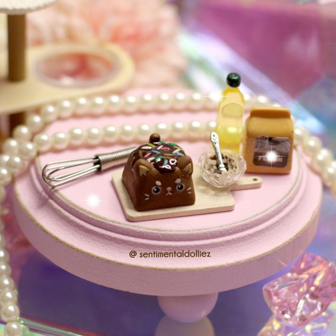 Chocolate Chips Cat Key Caps - Cookies Artisan Key Cap - Kawaii Keycaps ...