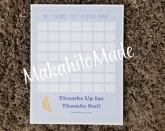 Reward Chart for Finger Sucking Digital File Help Stop | Etsy