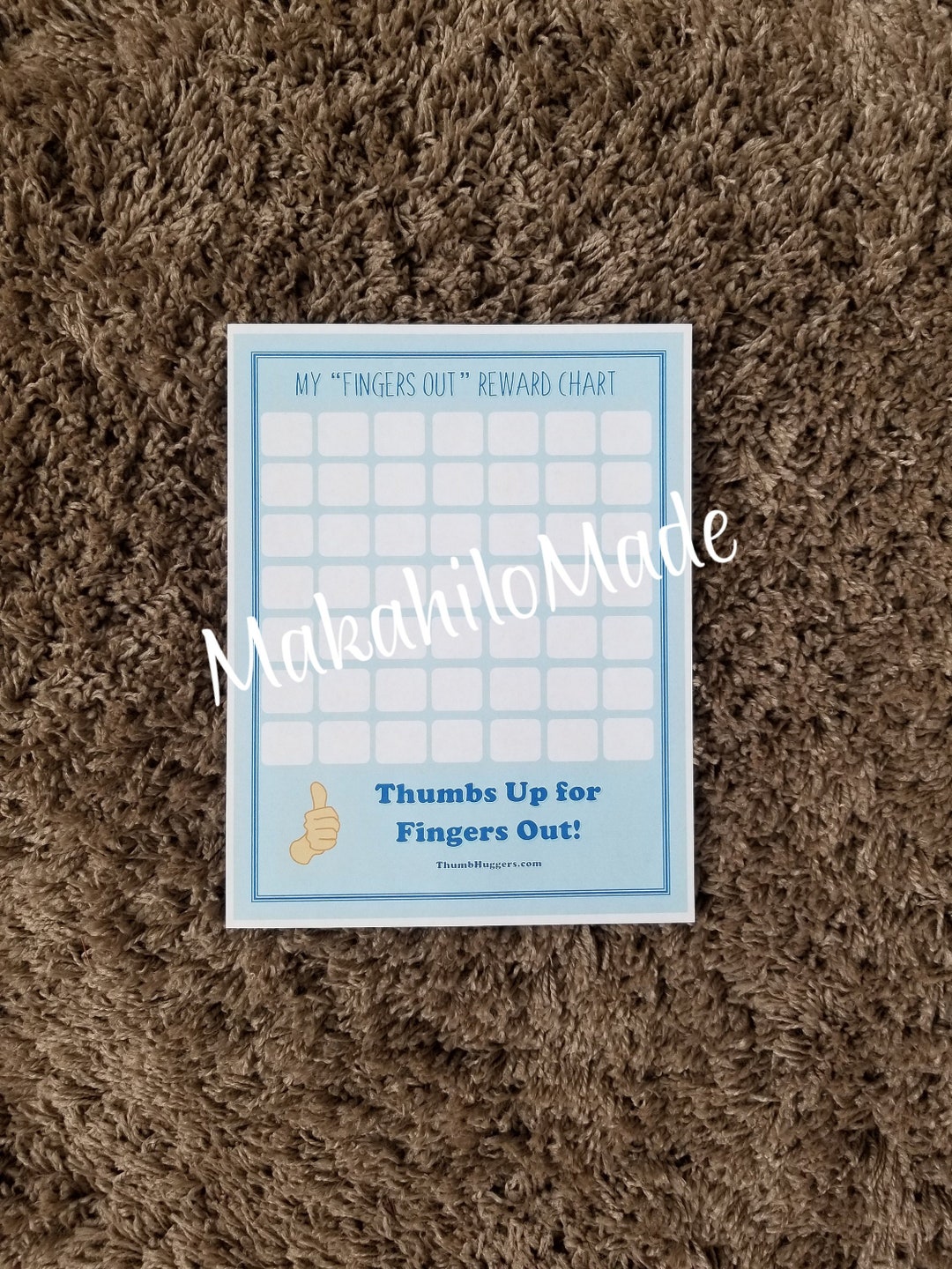 Reward Chart for Finger Sucking * Digital File * Help Stop Finger ...