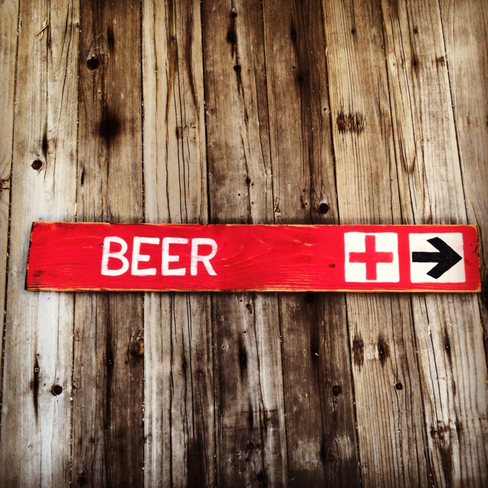 Beer Ski Run Sign - Etsy