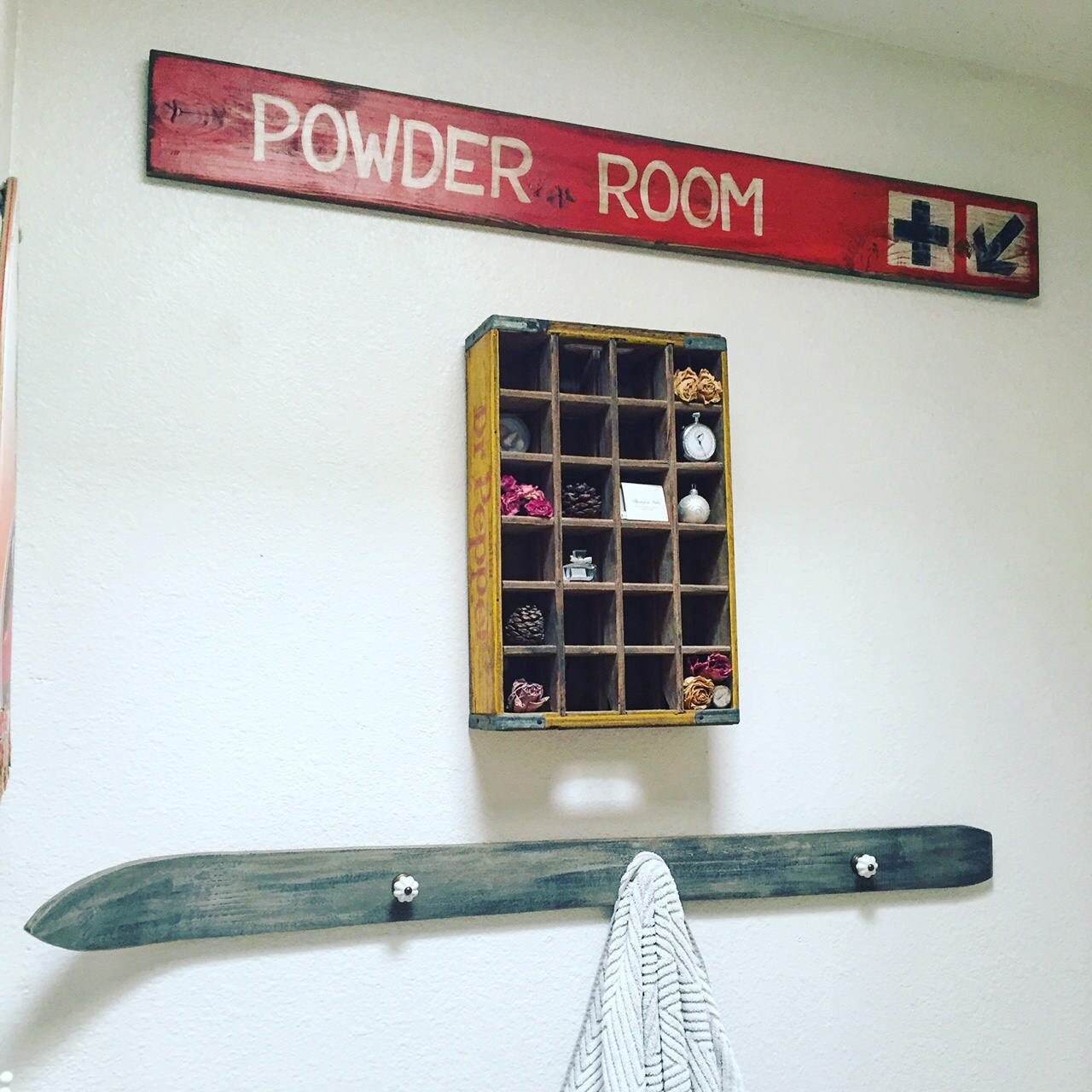 Powder Room Ski Run Sign - Etsy
