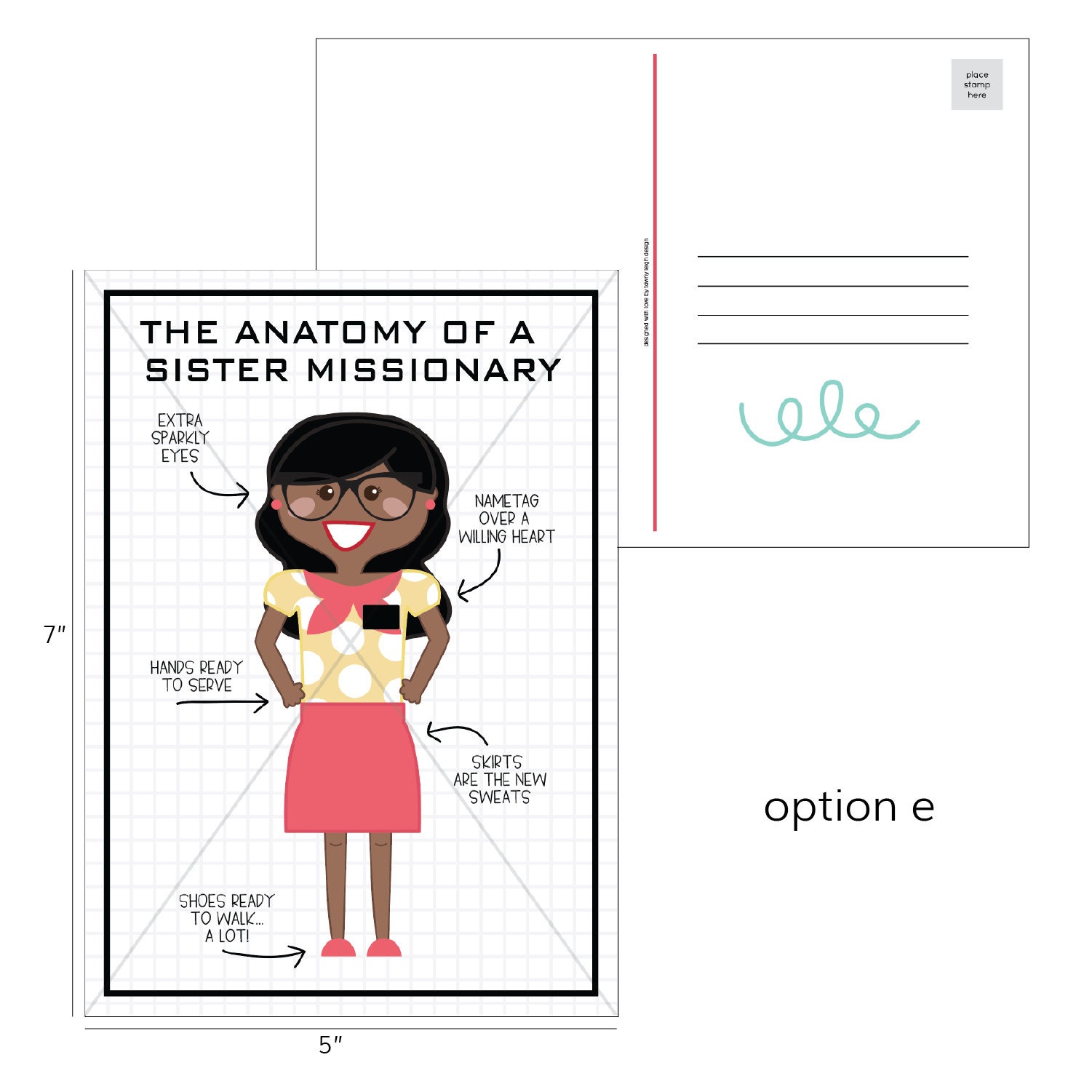 Anatomy of a Sister Postcard - Etsy