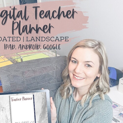 Undated Jan-dec Digital Teacher Planner for Ipad Goodnotes | Etsy