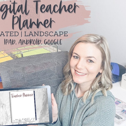 Rustic Farmhouse UNDATED Digital Teacher Planner With | Etsy