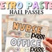 Editable Hall Passes for Calm Retro Pastel Classroom Decor Pastel ...