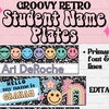 Order of Operations Math Reference Posters Retro Groovy Classroom Decor ...
