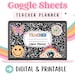 Digital Teacher Planner, Google Sheets Planner, Printable Planner ...