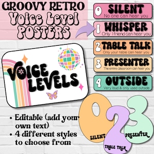 Retro Classroom Decor Bundle, Classroom Decor Kit, Printable Decor ...