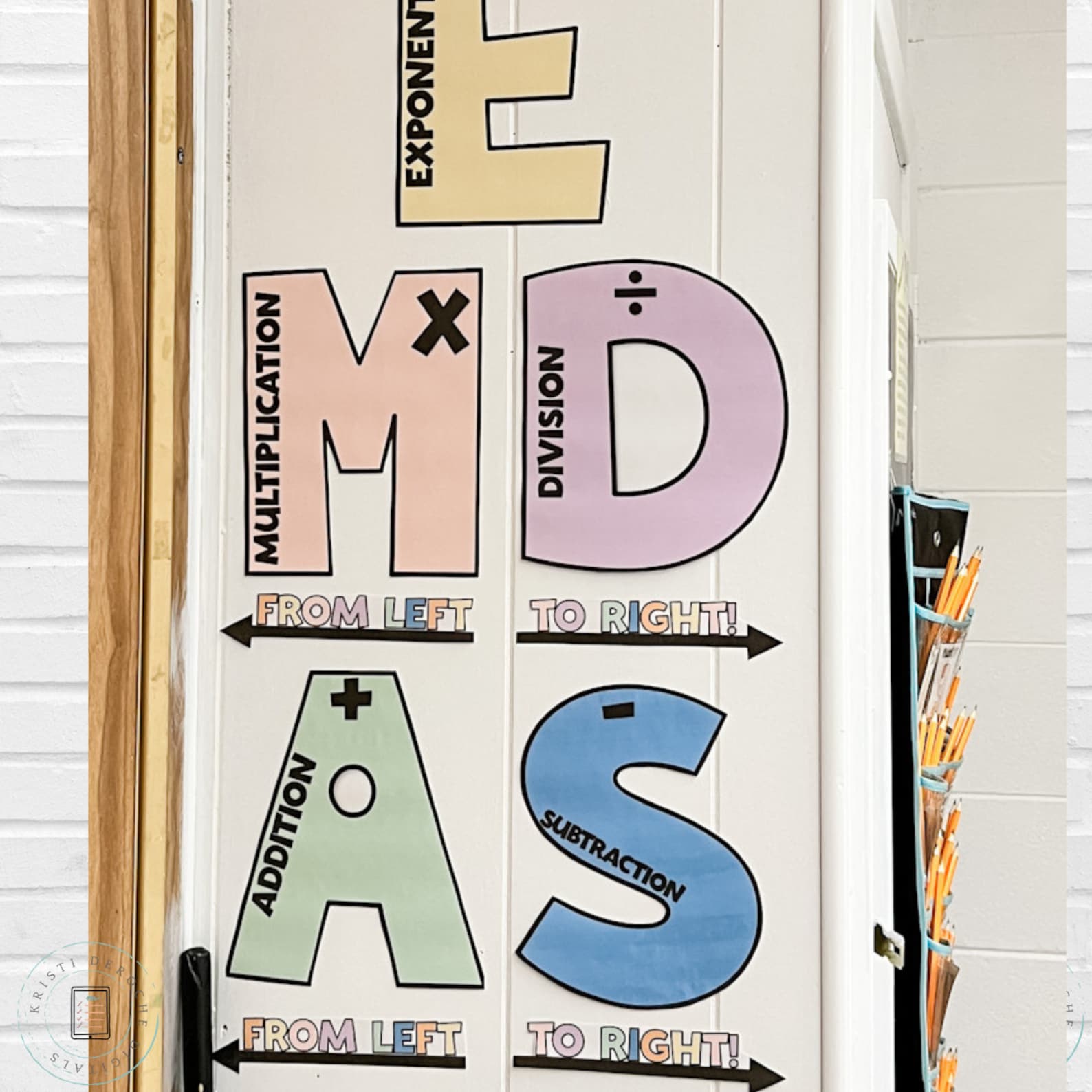Order of Operations Math Reference Posters Retro Groovy Classroom Decor ...