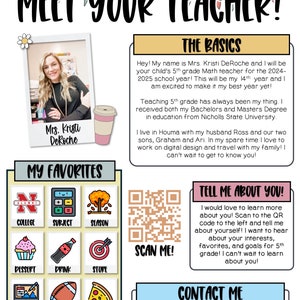 Newsletter for Meet the Teacher Night, Back to School Night ...