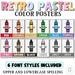 Class Birthday Poster Display for Calm Retro Pastel Classroom Decor ...