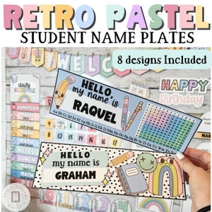 Pastel Classroom Decor Growing Bundle, Retro Pastel Classroom Theme ...