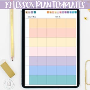 Retro Digital Teacher Planner, iPad Planner, Goodnotes Planner, Retro ...