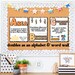 Classroom Math Alphabet, Retro Groovy Classroom Decor, Classroom ...