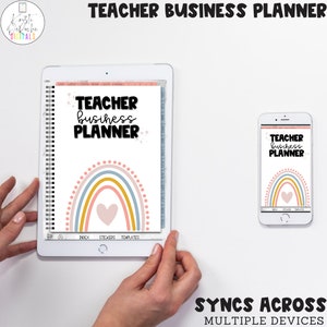 Teacher Business Planner | Digital Planner | Teacher Seller - Etsy
