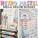Pastel Classroom Decor Growing Bundle, Retro Pastel Classroom Theme ...