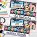 Student Name Plates, Retro Groovy Classroom Decor, Classroom Printables ...