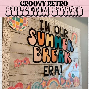 In My Era Bulletin Board Kit Retro Groovy Classroom Decor, Classroom ...