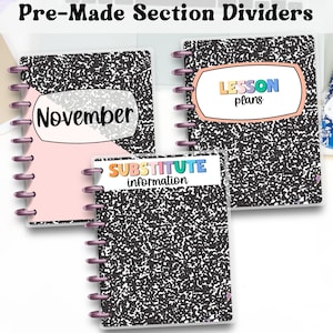 Retro Teacher Lesson Planner | EDITABLE | 2025-2026 | Teacher Binder ...