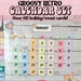 Classroom Calendar Kit, Retro Groovy Classroom Decor, Classroom ...