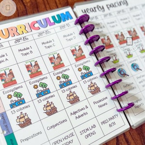 Retro Teacher Lesson Planner | EDITABLE | 2025-2026 | Teacher Binder ...