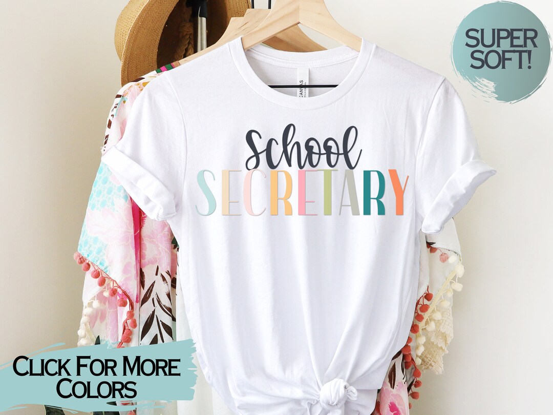 School Secretary Shirt, Secretary T-shirt, Elementary Secretary Shirt ...