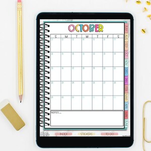 Digital Teacher Planner | Editable | Ipad, Tablet, Google | UNDATED ...
