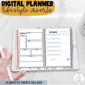 Digital Planner Inserts | Lifestyle | Use With Ipad, Tablet, Google ...